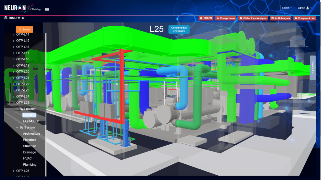 Digital Twins - Neuron: AI Smart Building Console Digital Twins - Neuron: AI Smart Building Console